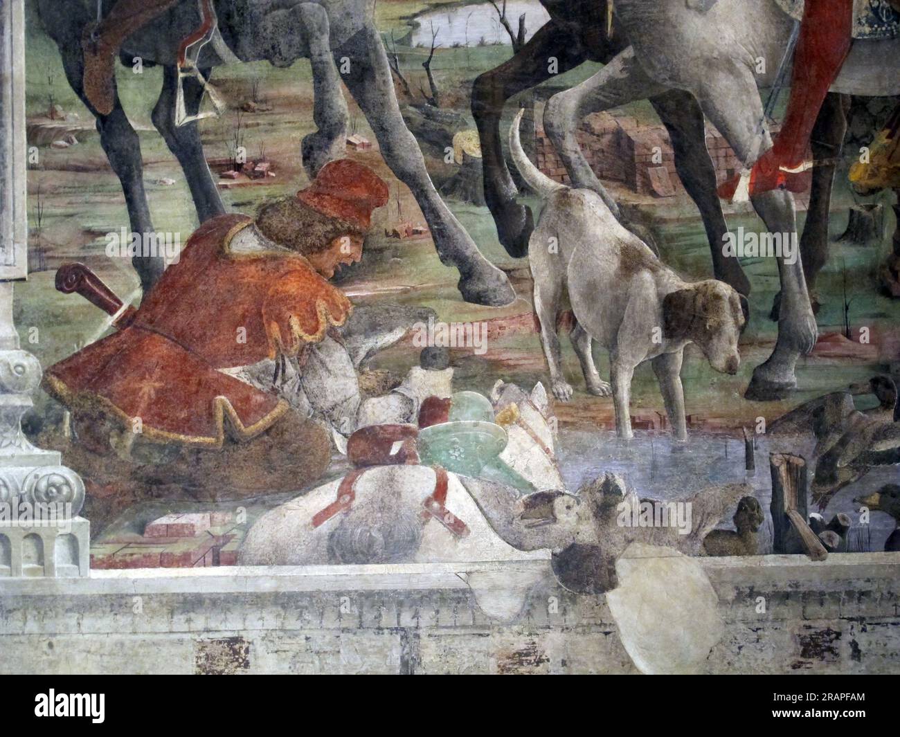 Allegory of March – Triumph of Minerva and Sign of Aries. Frescos in ...