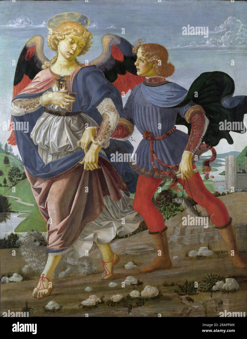 Tobias and the Angel 1475 by Andrea del Verrocchio Stock Photo - Alamy