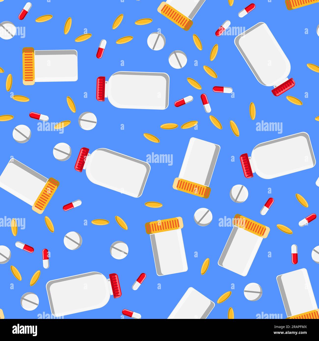 Medical seamless pattern, texture of medicinal pharmaceutical tablets ...