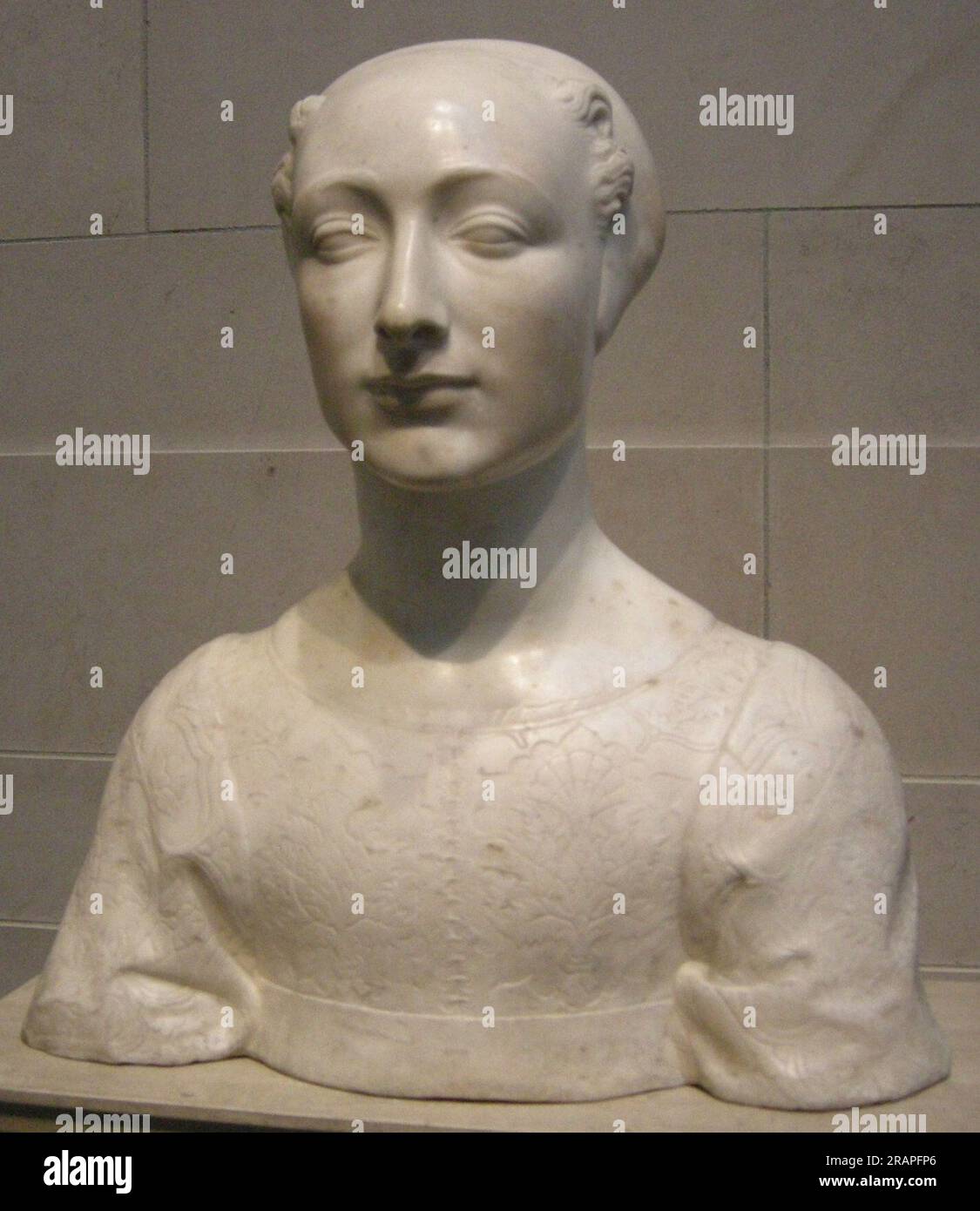 Una Fanciulla 1485 by Andrea del Verrocchio Stock Photo - Alamy