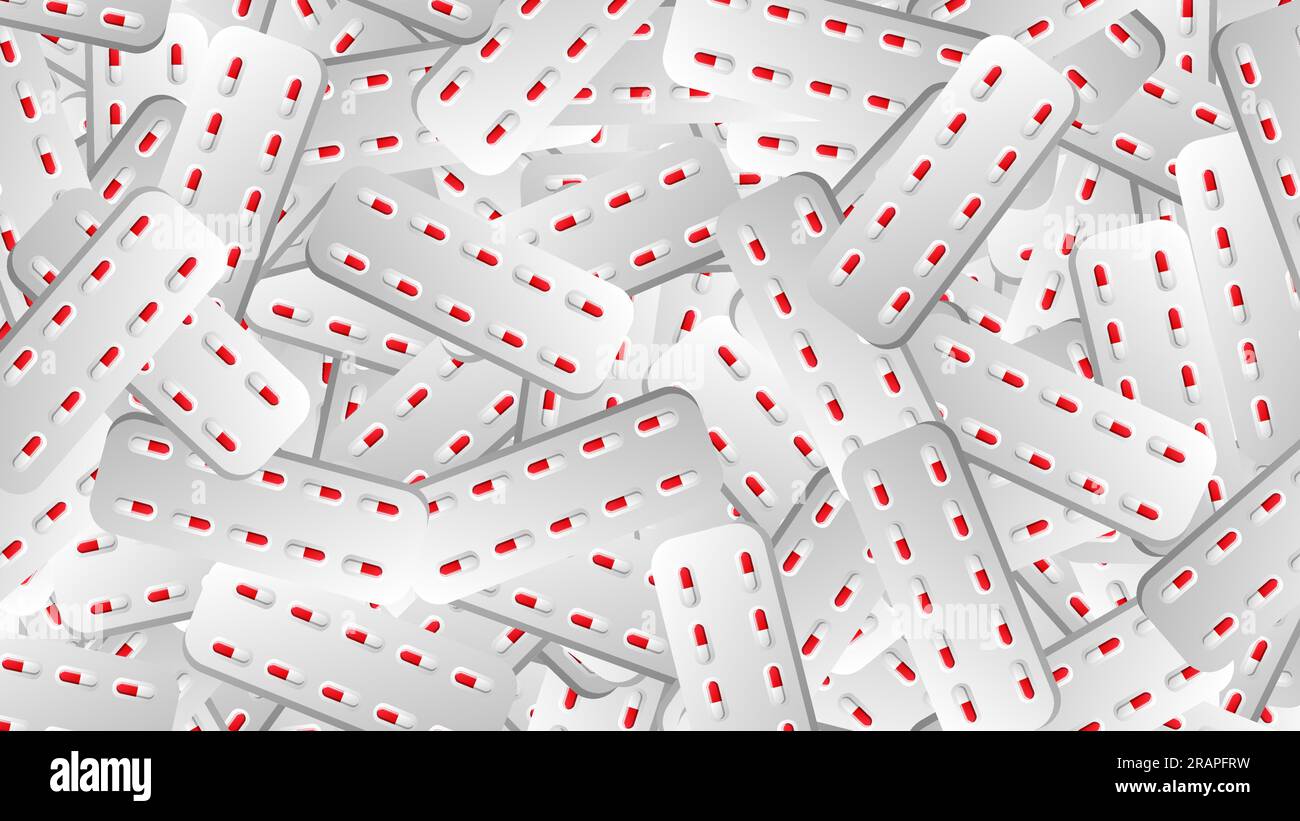 Endless seamless pattern of medical scientific medical items ...