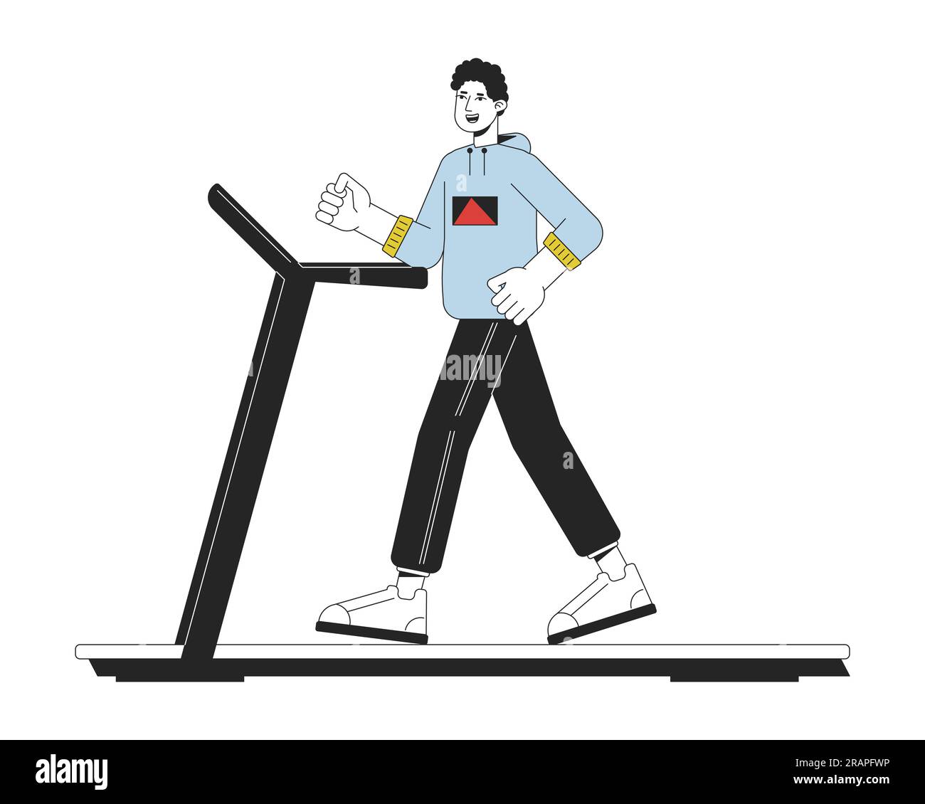 Animation drawing sportsman running on hi-res stock photography and ...