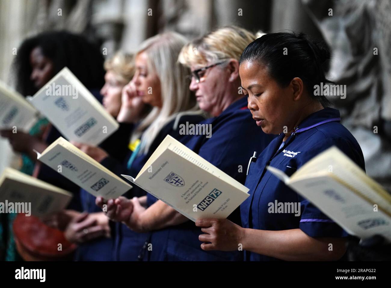 The NHS anniversary ceremony at Westminster Abbey, London, as part of ...