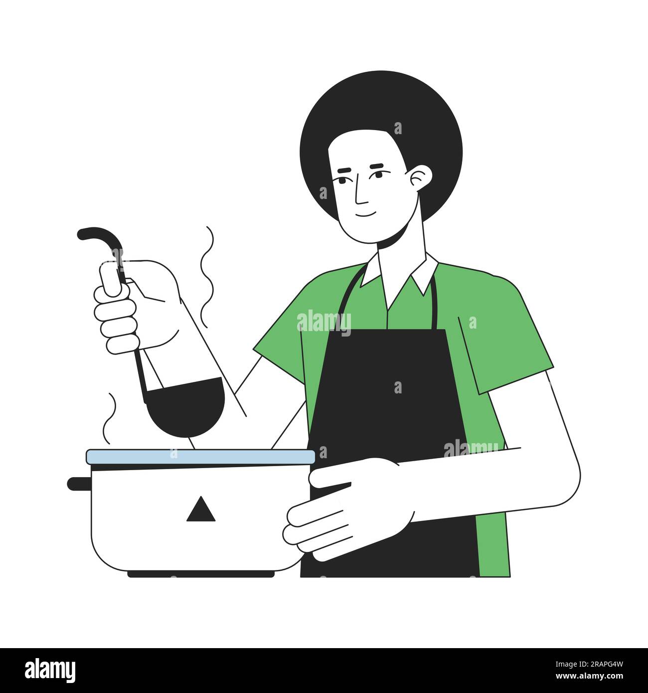 Cooking process soup Cut Out Stock Images & Pictures - Alamy