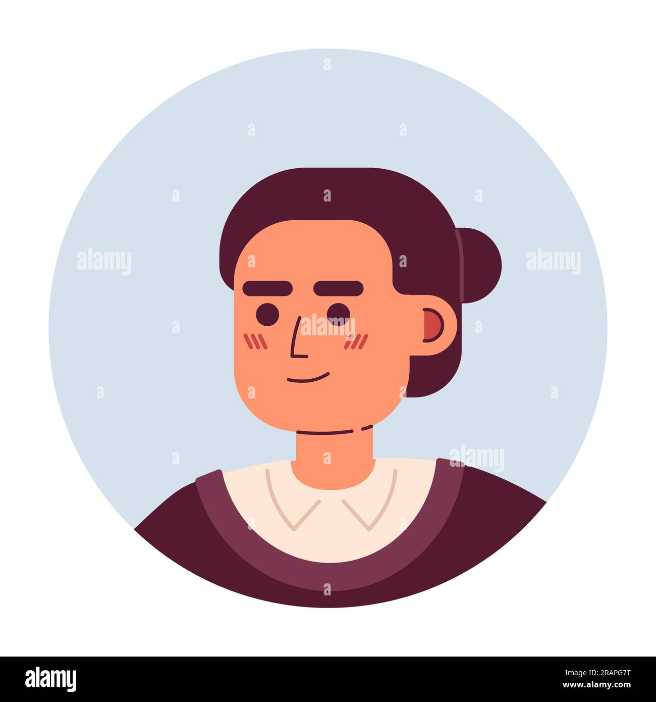 Asian serious woman semi flat vector character head Stock Vector Image ... Asian serious woman semi flat vector character head Stock Vector Image ...