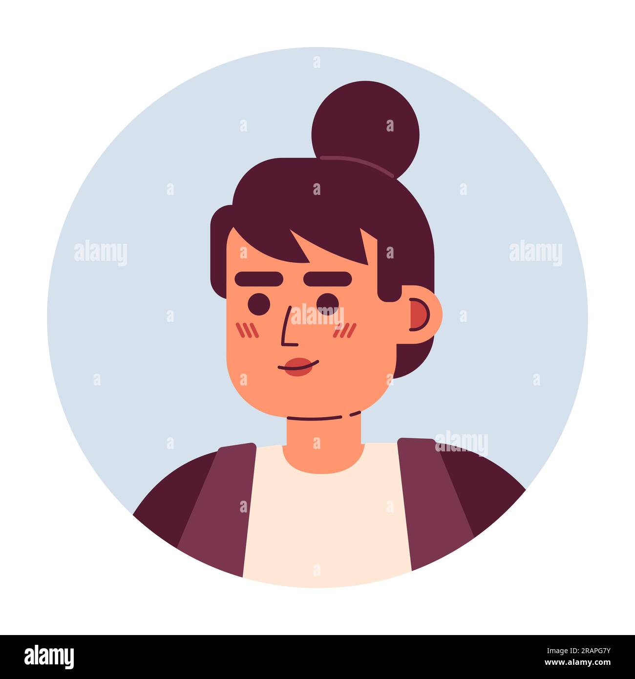 Attractive cheerful woman semi flat vector character head Stock Vector ... Attractive cheerful woman semi flat vector character head Stock Vector ...
