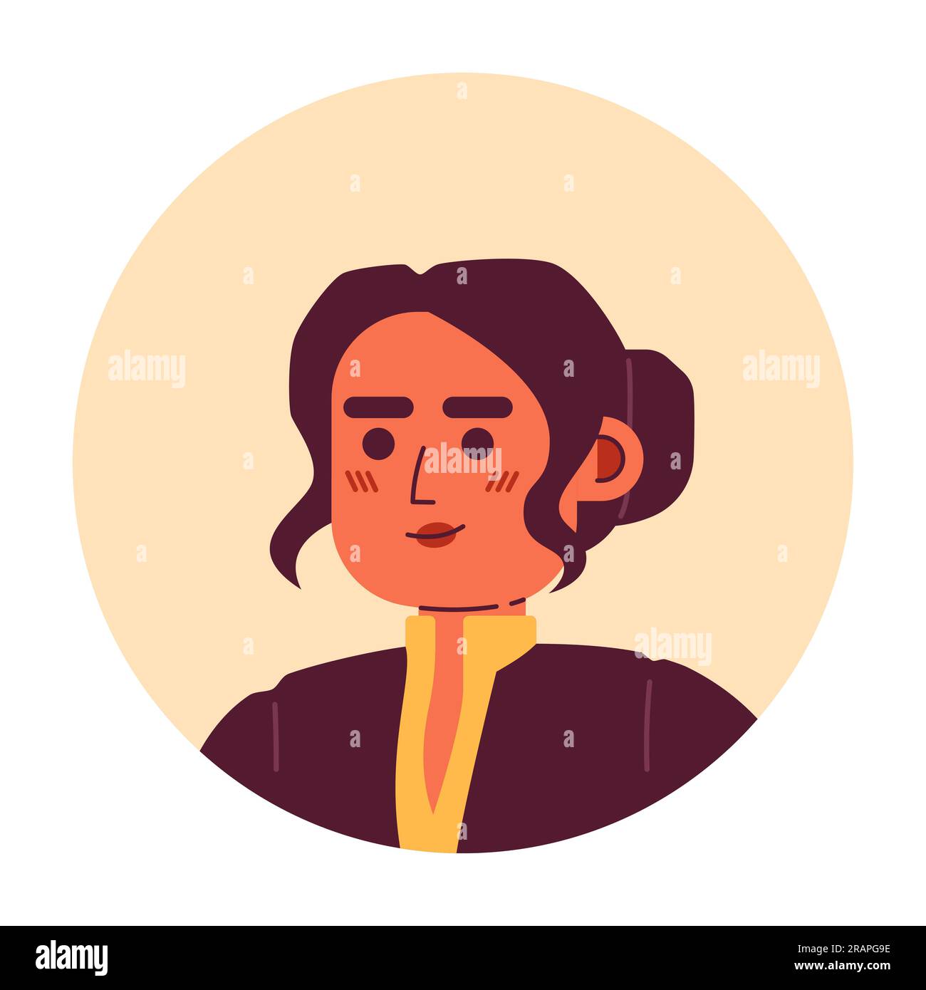 Pretty indian woman semi flat vector character head Stock Vector Image ... Pretty indian woman semi flat vector character head Stock Vector Image ...