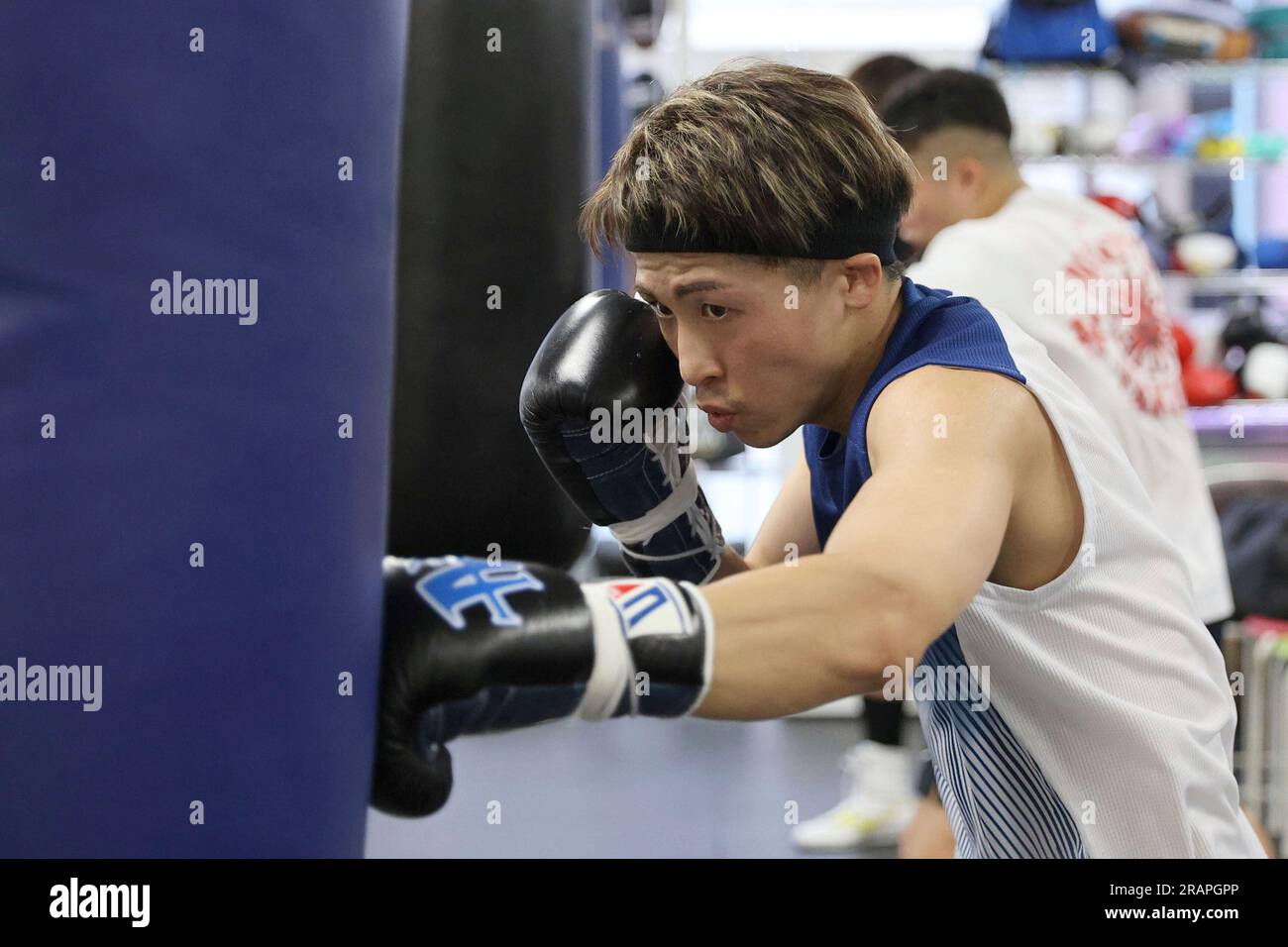 Naoya Inoue, dubbed Monster" attends training at Ohashi Boxing Gym in ...