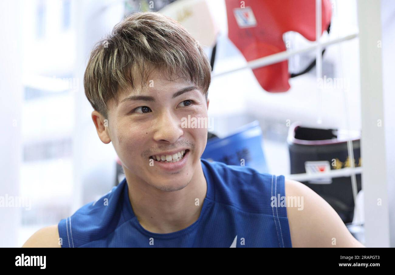 Naoya Inoue, dubbed Monster" attends training at Ohashi Boxing Gym in ...
