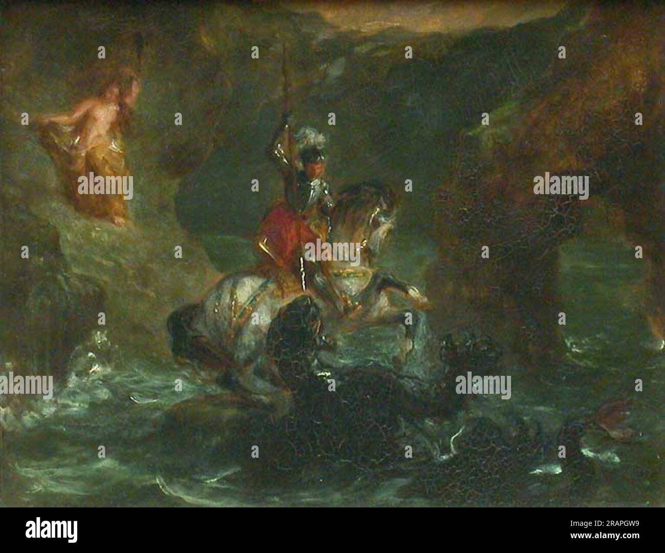 Saint George Fighting the Dragon, Perseus Delivering Andromeda 1847 by ...