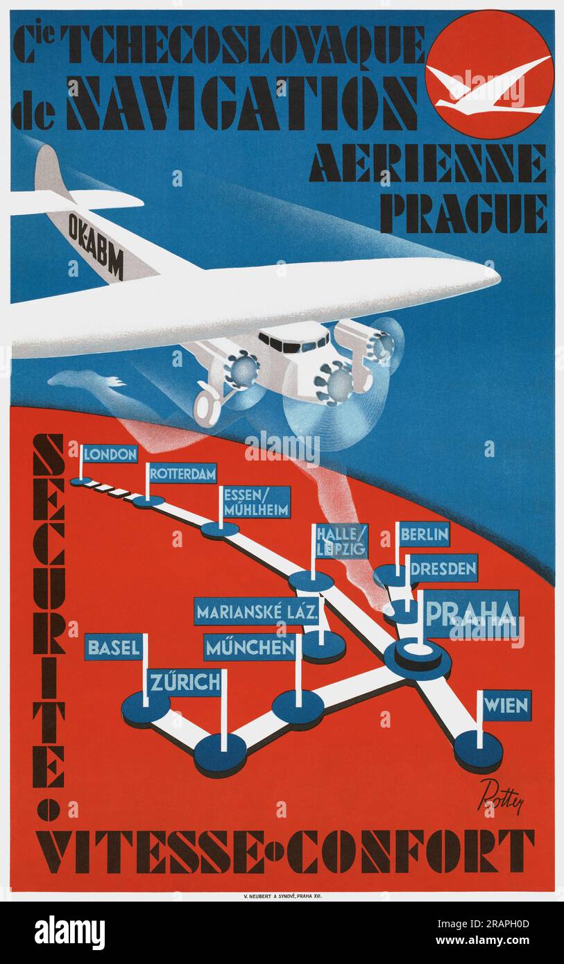 Czechoslovakia poster hi-res stock photography and images - Alamy