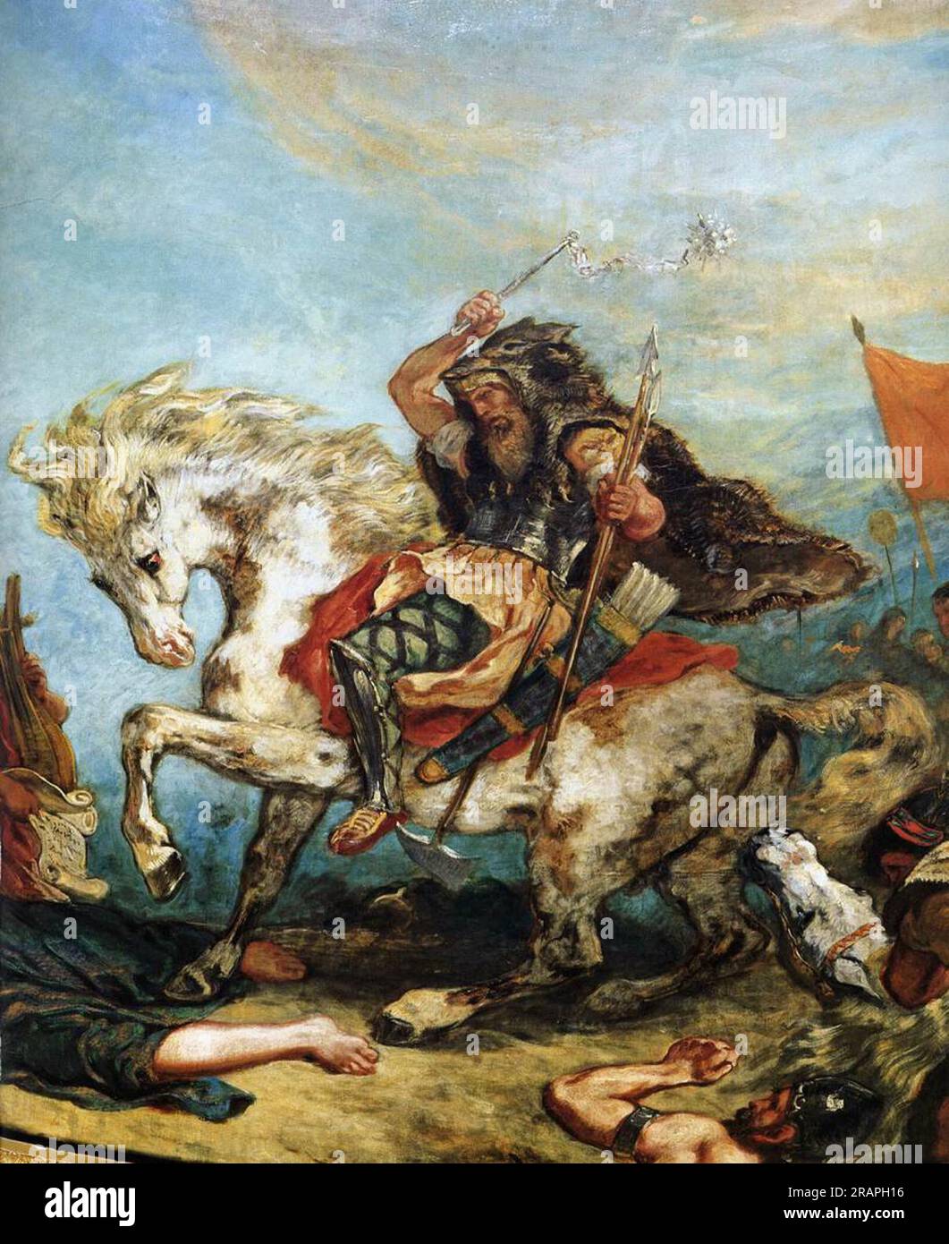 Attila the Hun 1847 by Eugene Delacroix Stock Photo - Alamy