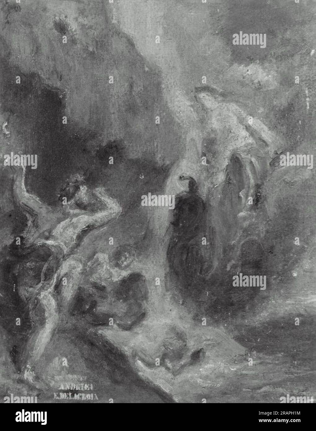 Winter Juno Beseeching Aeolus to Destroy the Fleet by Eugene Delacroix ...