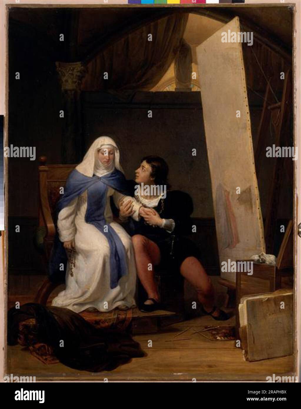 Filippo Lippi and Lucrezia Buti 1822 by Paul Delaroche Stock Photo - Alamy