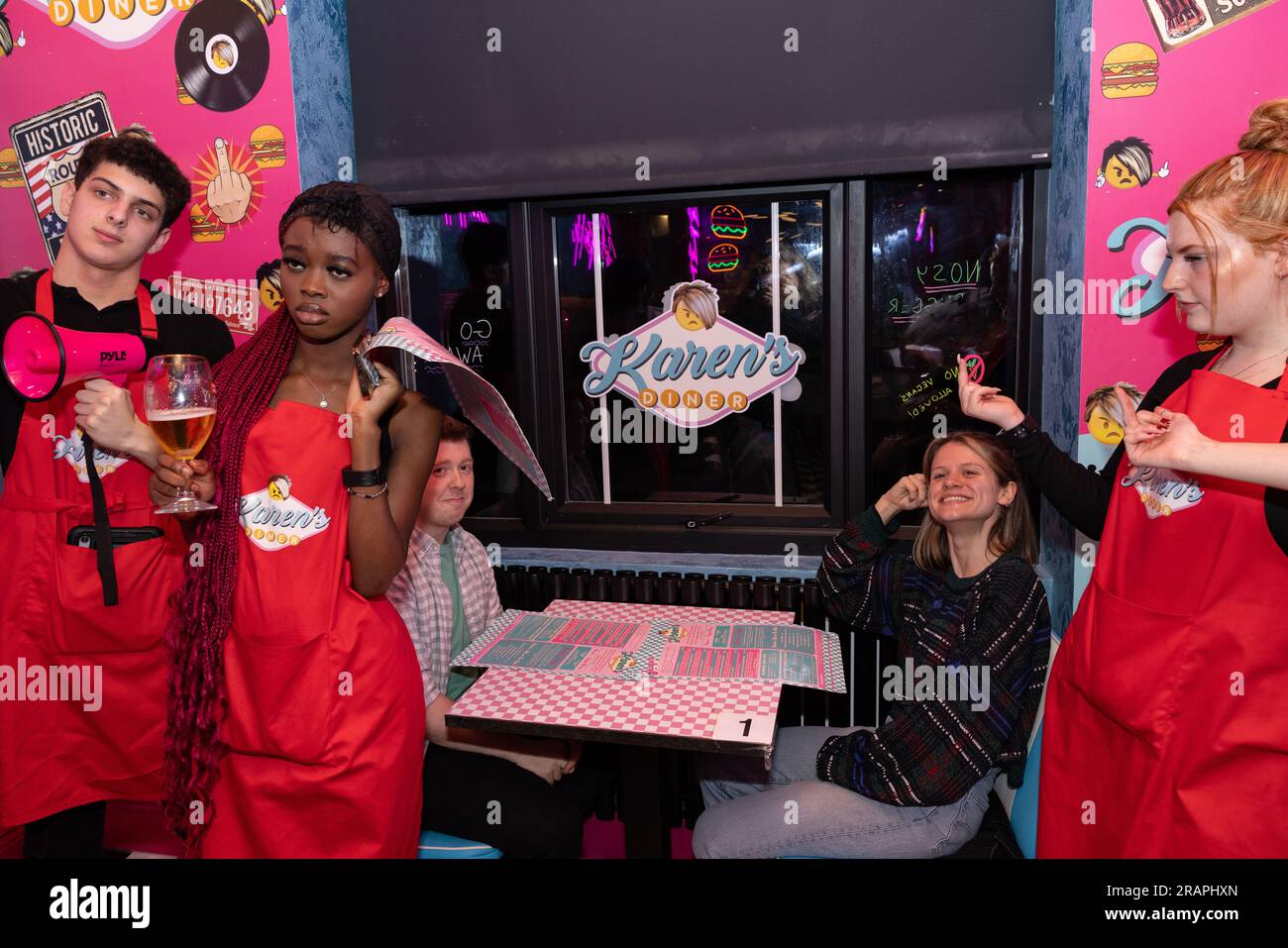 Karen's Diner in London is an American diner where the staff are rude ...