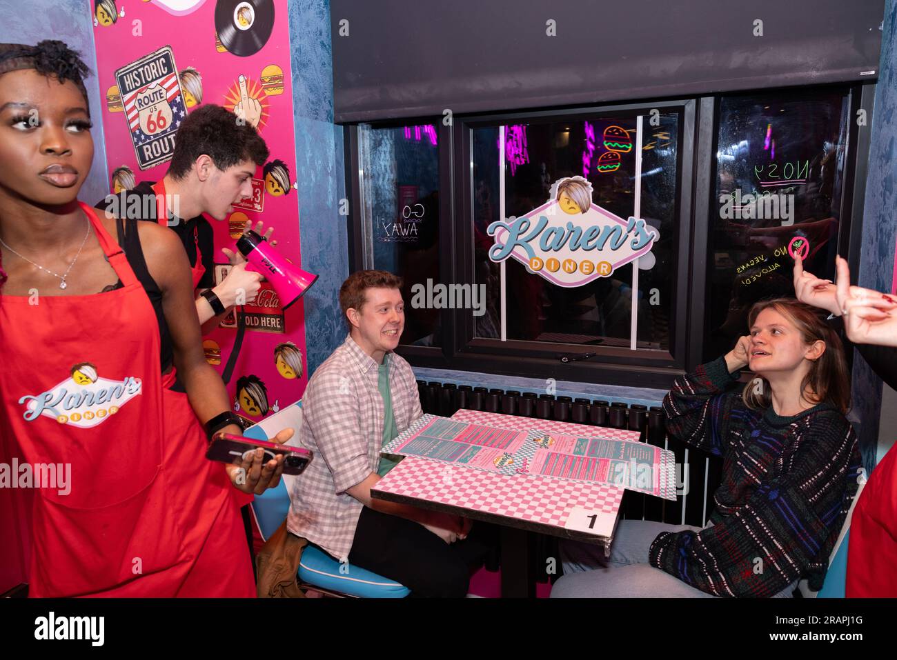 Karen's Diner in London is an American diner where the staff are rude ...