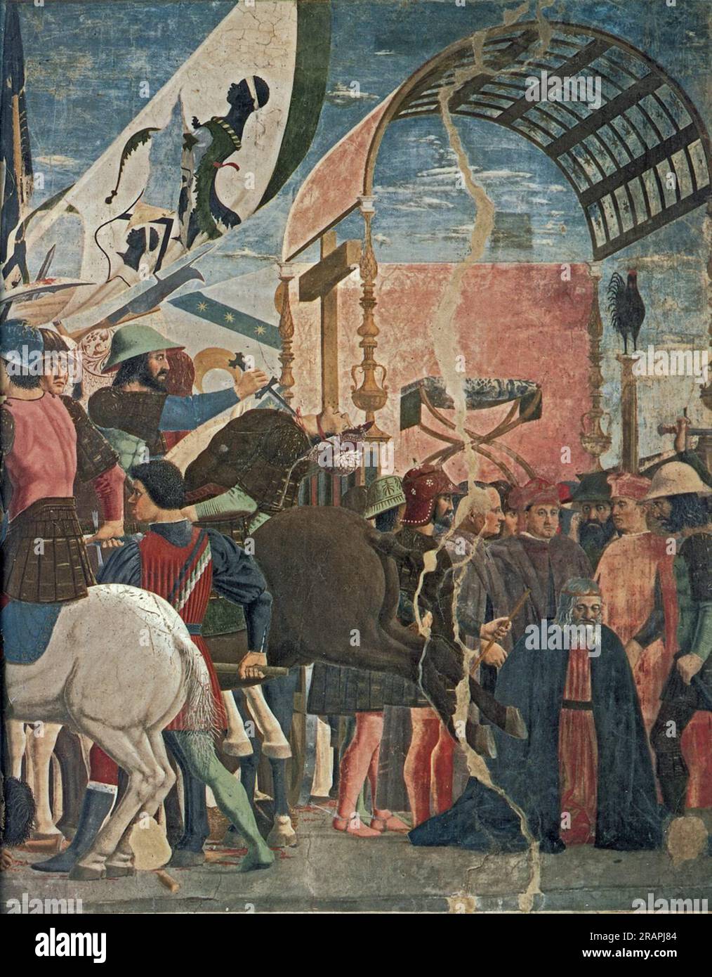 Battle between Heraclius and Chosroes (detail) 1466 by Piero della ...