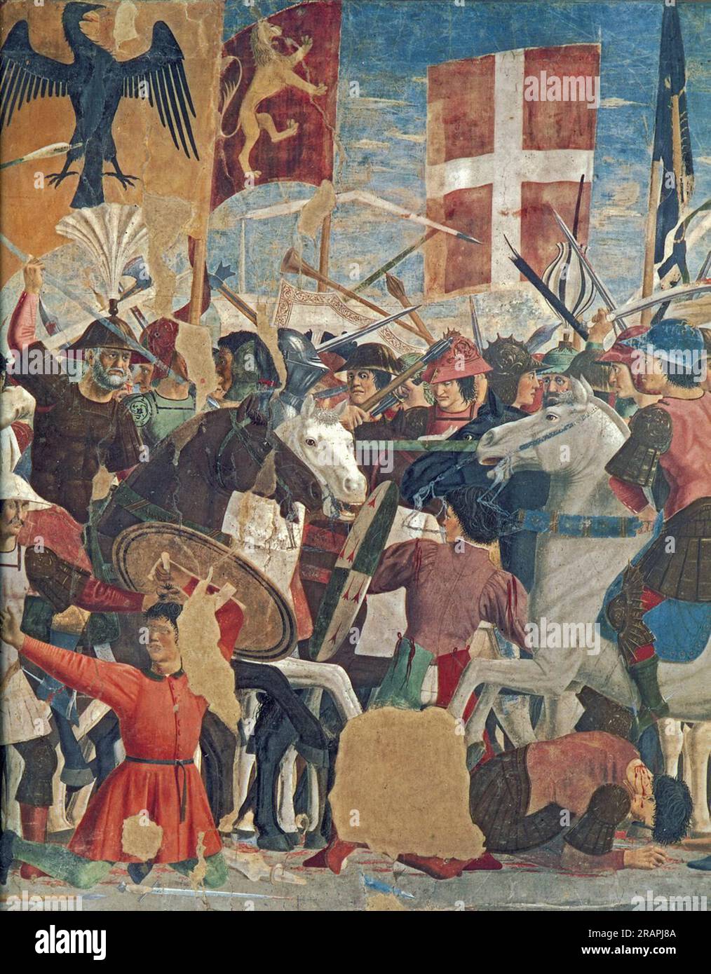 Battle between Heraclius and Chosroes (detail) 1466 by Piero della ...