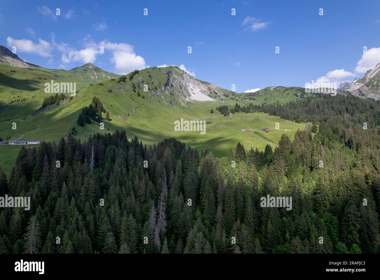 Gold miners lake or Lac des Mines d'Or with still water reflecting the ...