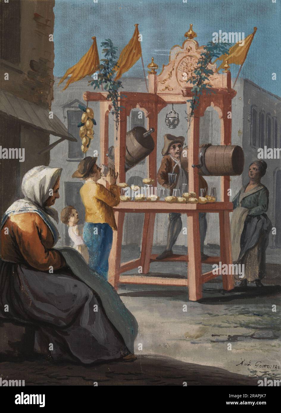 The lemonade seller 1807 by Saverio della Gatta Stock Photo - Alamy