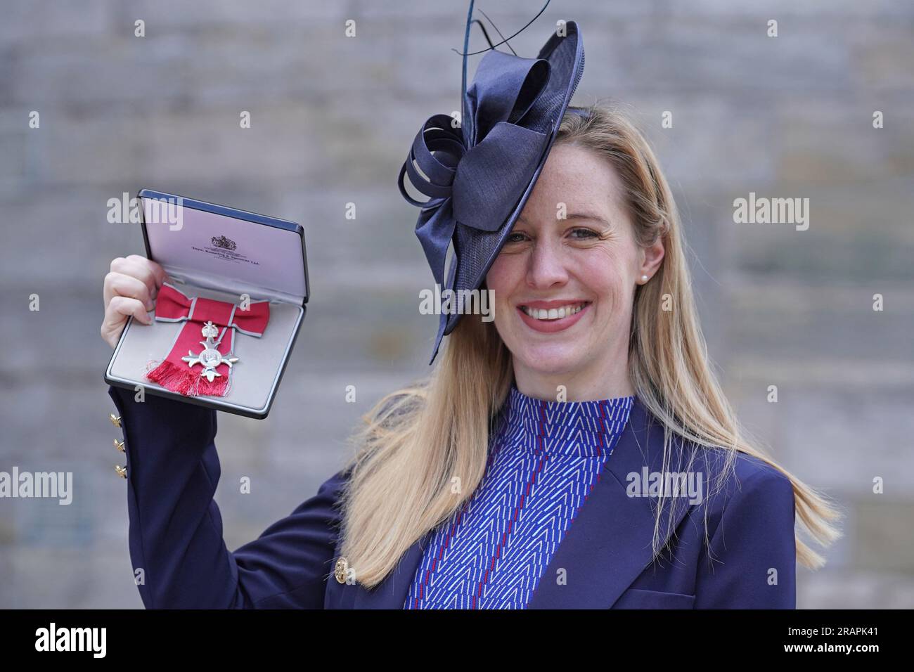 Hannah Miley after being made a Member of the Order of the British ...