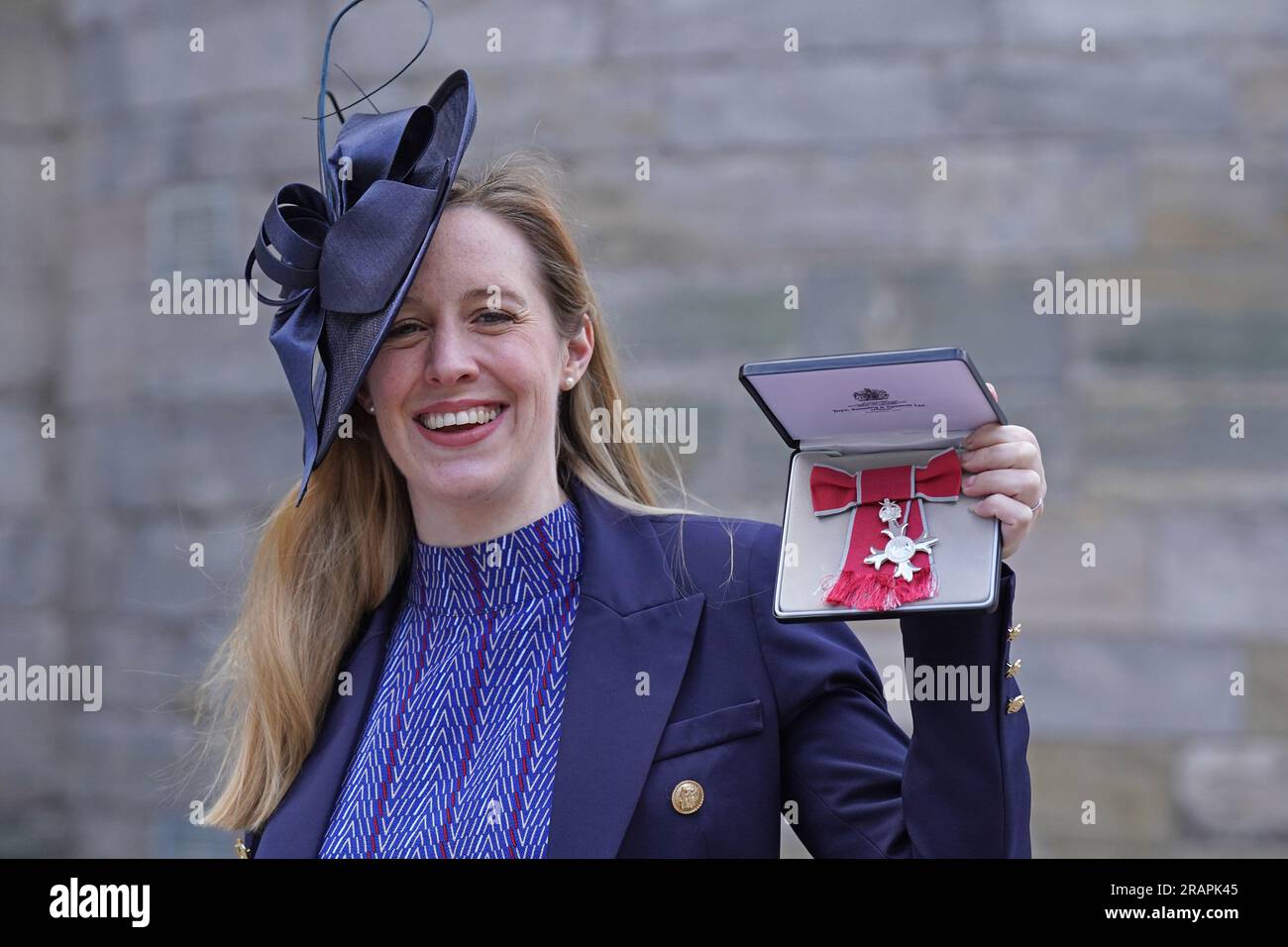 Hannah Miley after being made a Member of the Order of the British ...