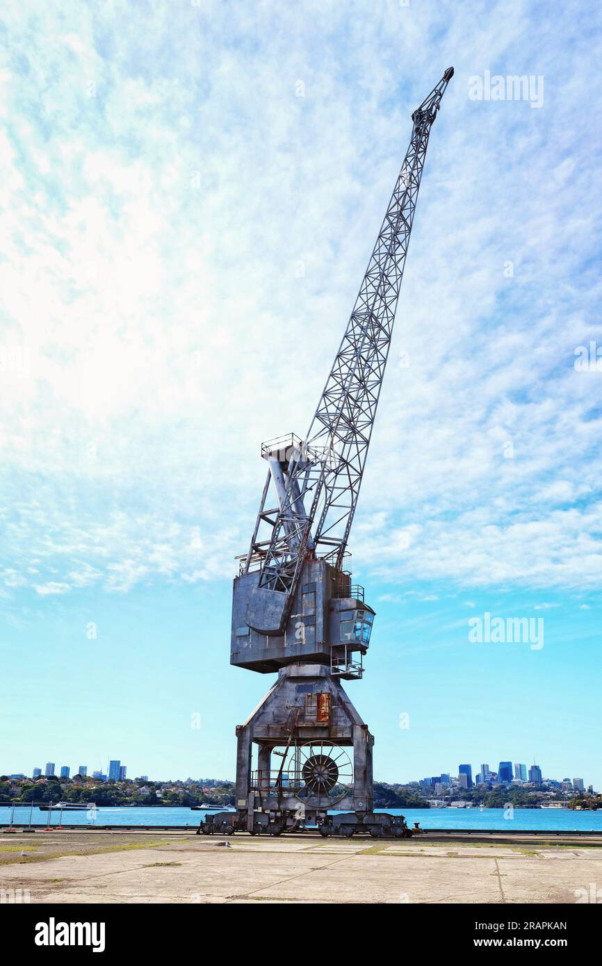 The largest Shipyard crane on Cockatoo Island, Sydney Harbour - Very ...