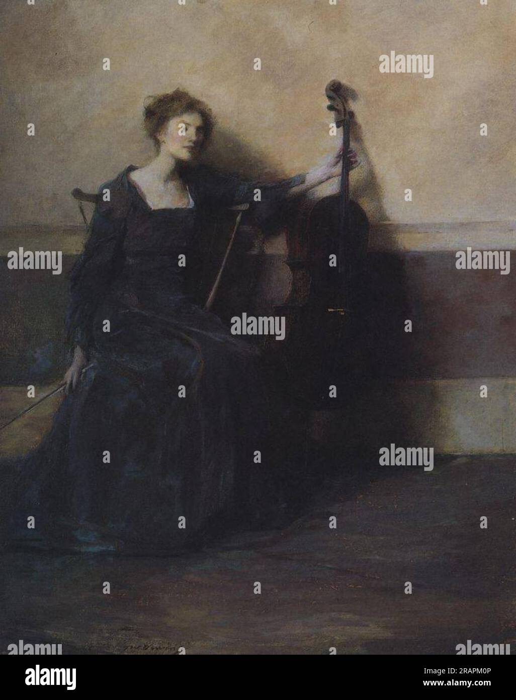 Lady and cello hi-res stock photography and images - Alamy