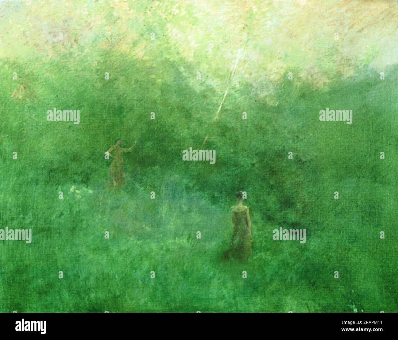 The White Birich 1900 by Thomas Dewing Stock Photo - Alamy