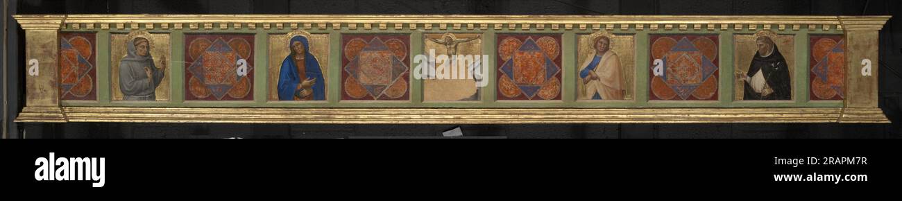 Christ on the Cross with Saint Francis, the Virgin Mary, Saint John the ...