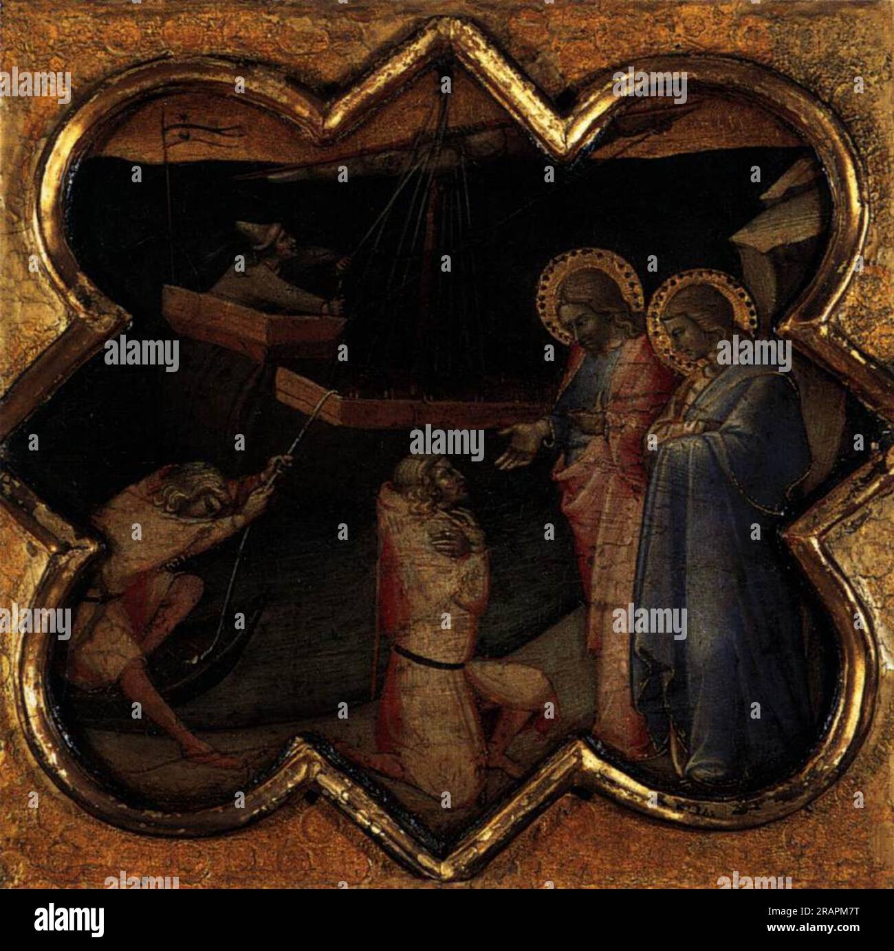 Scenes from the Life of St Thomas by Luca di Tommé Stock Photo - Alamy