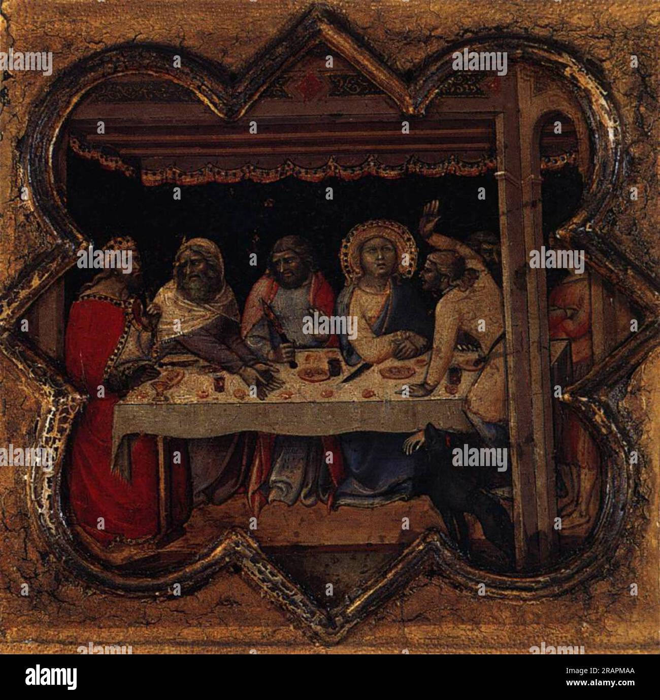 Scenes from the Life of St Thomas by Luca di Tommé Stock Photo - Alamy