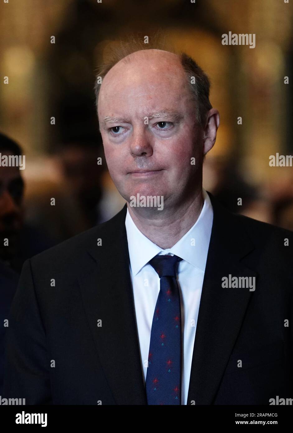 Professor Sir Chris Whitty at the NHS anniversary ceremony at Westminster Abbey, London, as part ...