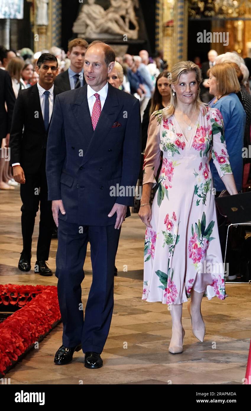 The Duke and Duchess of Edinburgh attend the NHS anniversary ceremony ...