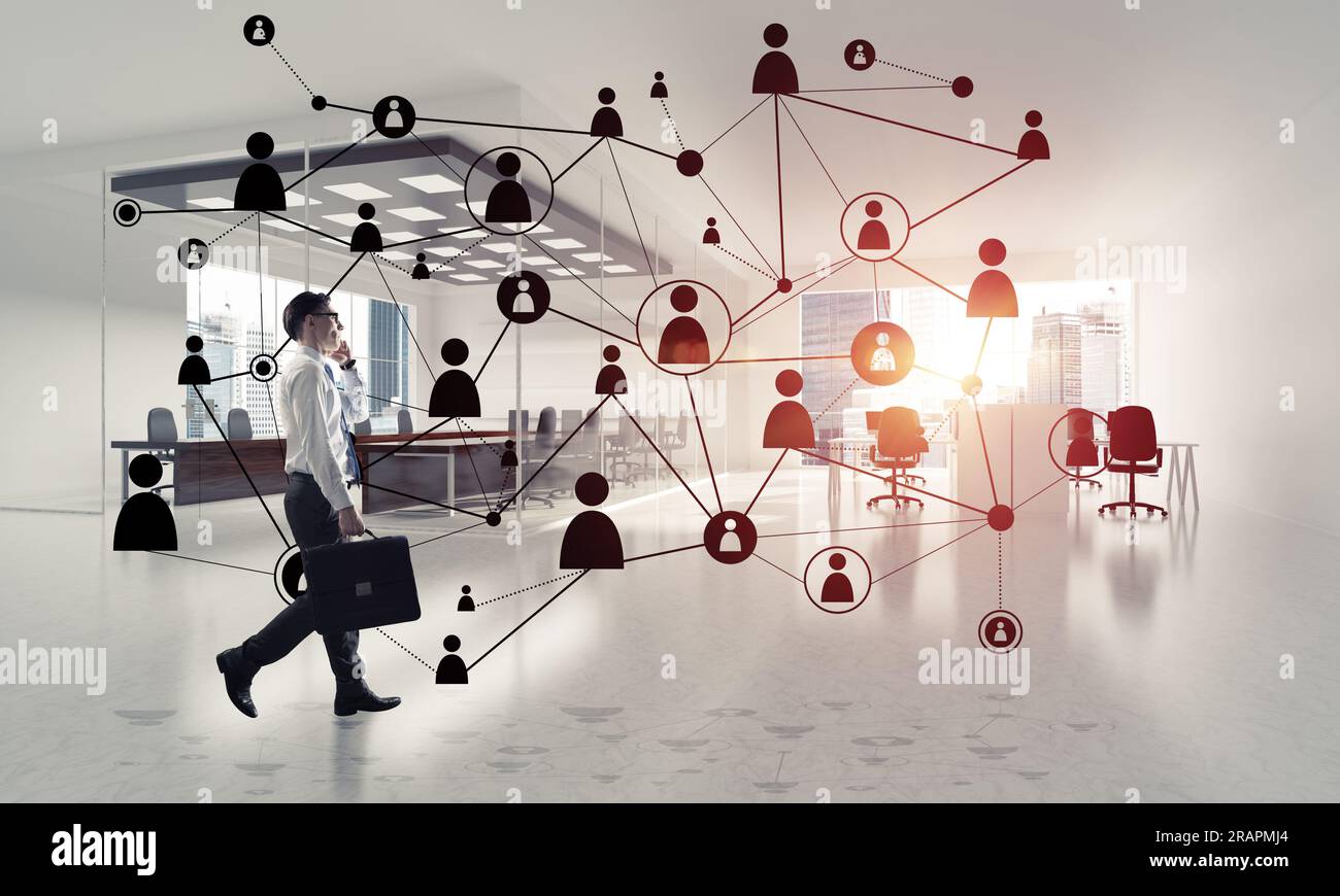 Networking and social communication concept as effective point for ...