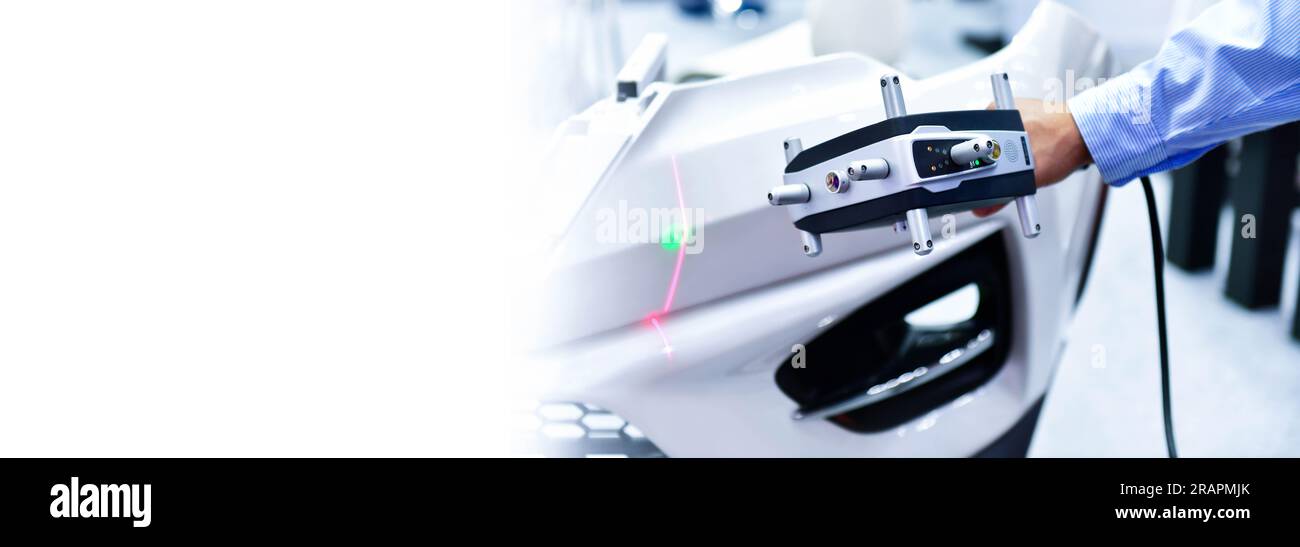 Hand-held 3D laser scanners measure the accuracy of automotive parts ...