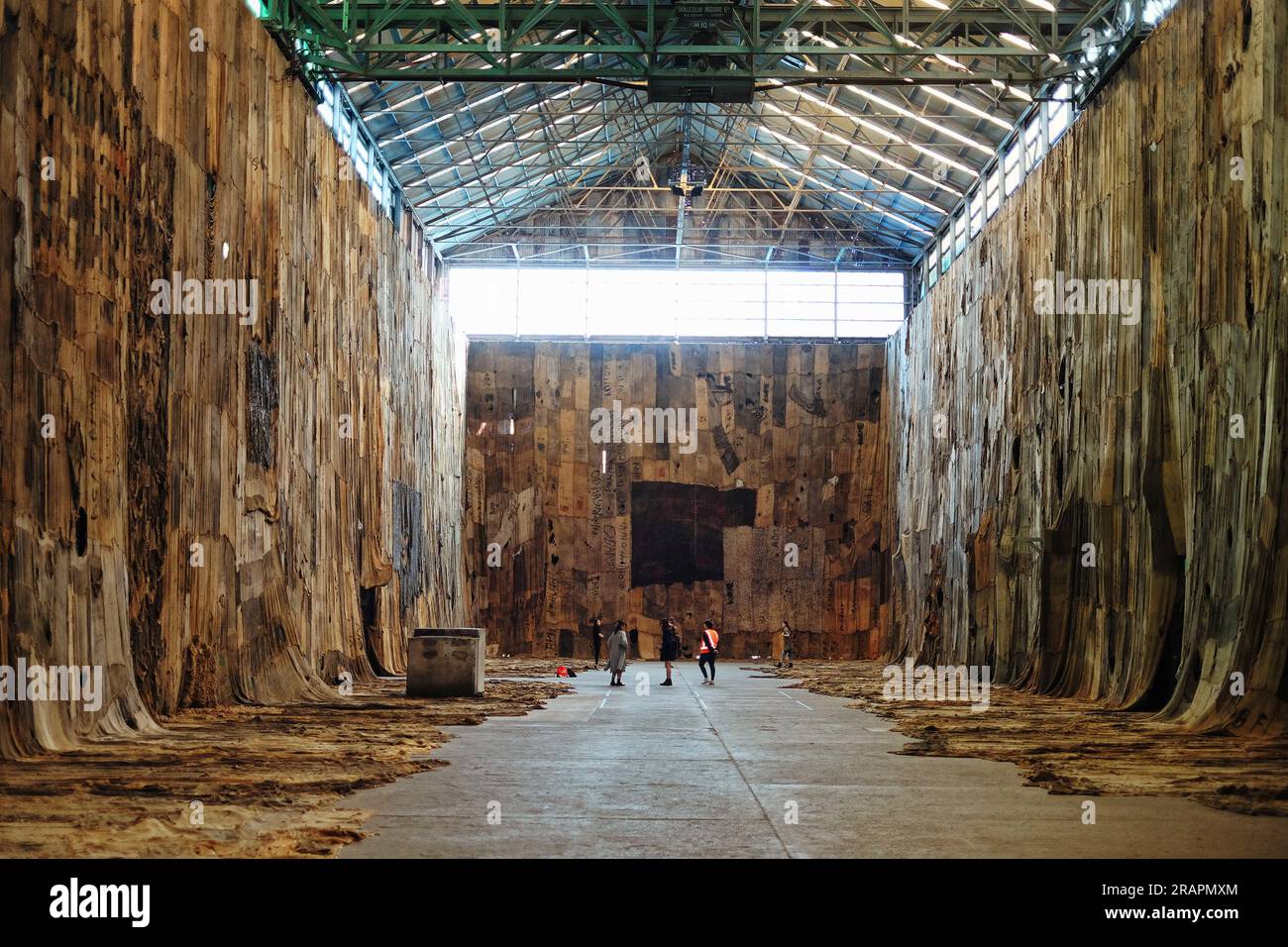 Installation art on an industrial scale - artist, Ibrahim Mahama, 'No ...