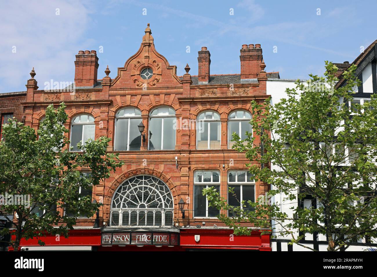 Victorian era Makinson Arcade in the town centre of Wigan Stock Photo ...