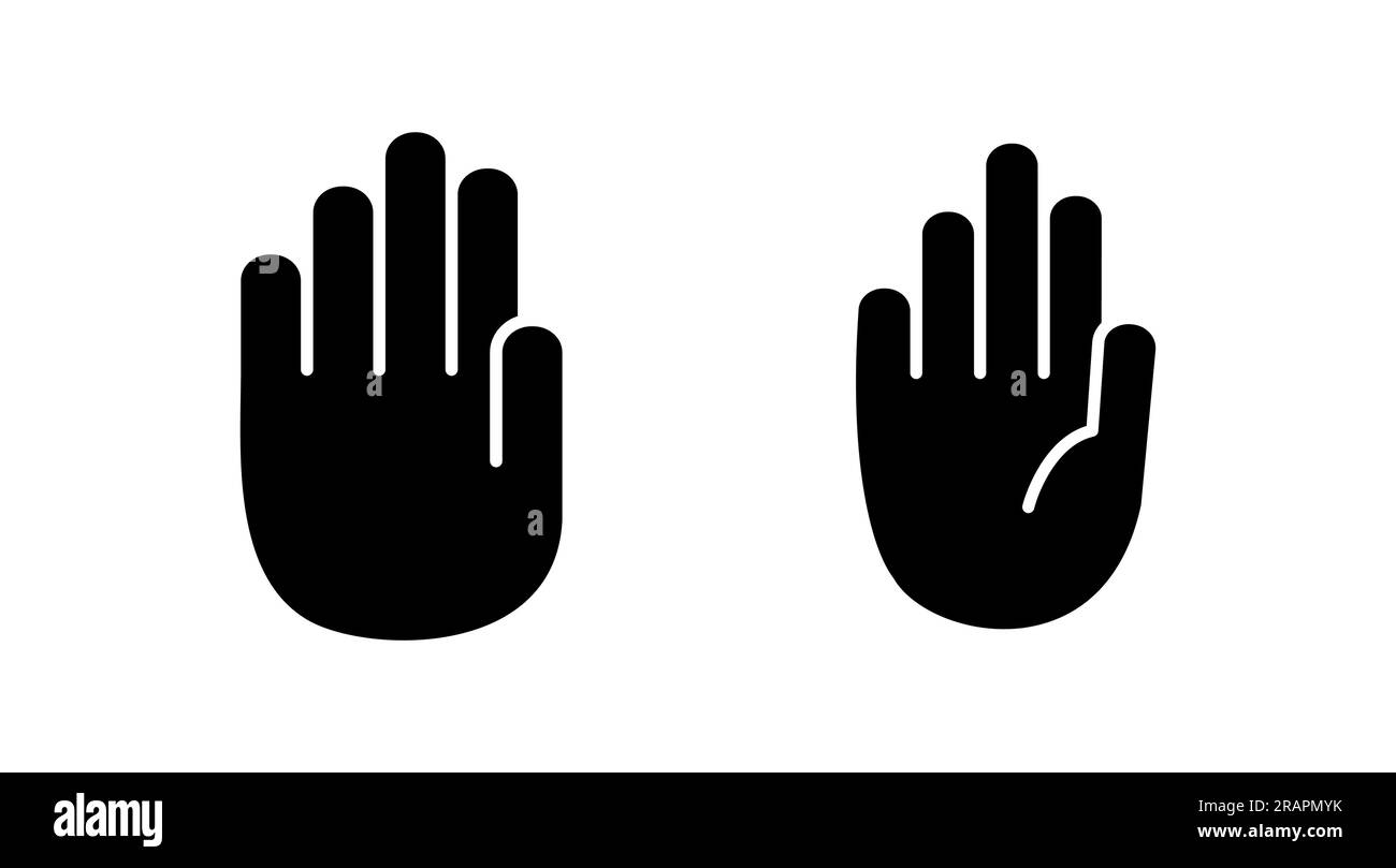 Hand icon vector. hand symbols. palm Stock Vector Image & Art - Alamy
