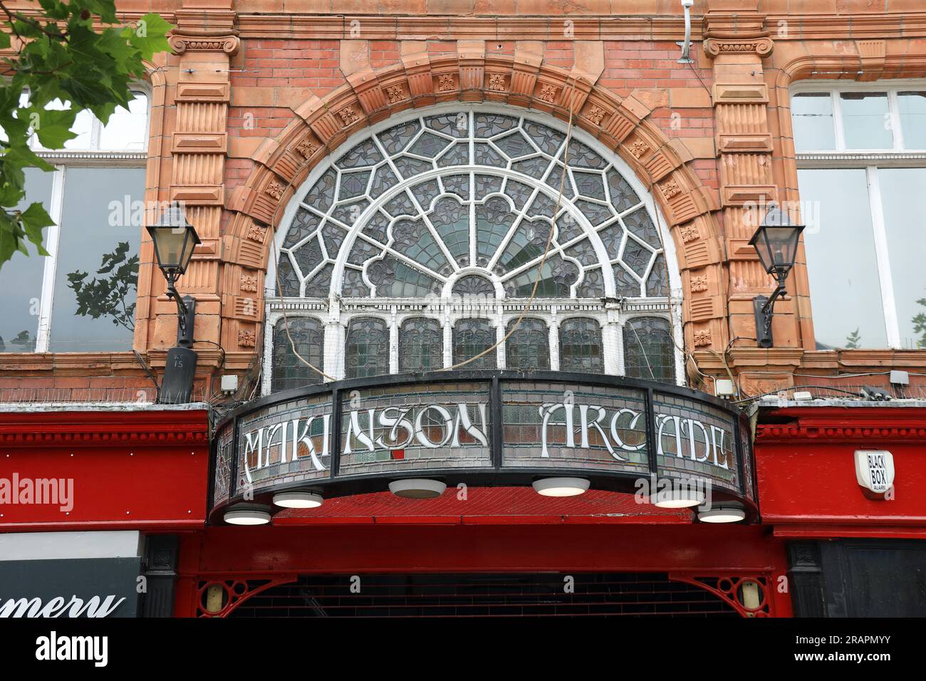 Victorian era Makinson Arcade in the town centre of Wigan Stock Photo ...