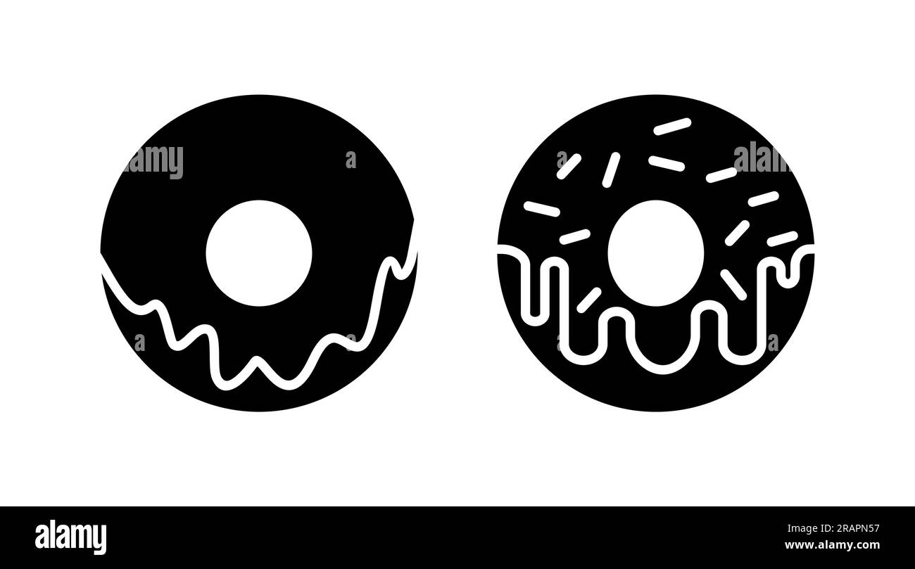 Donut icon vector. doughnut icon. donut logo Stock Vector Image & Art ...