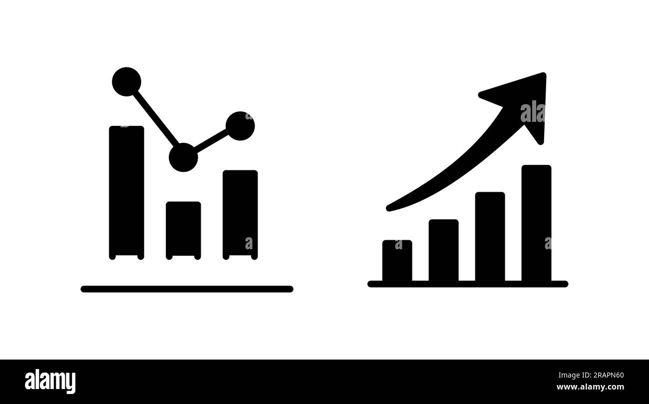 Growing graph Icon vector. Chart icon. Graph Icon Stock Vector Image ...