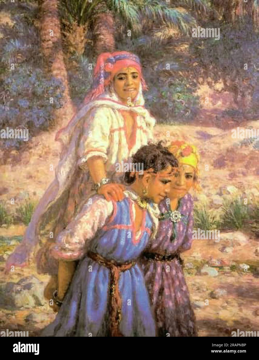 The Alilou Game 1890 by Nasreddine Dinet Stock Photo - Alamy