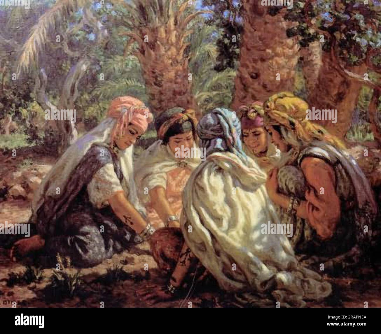Game of little girls in the palm grove or Game of deception or Tzalbiha ...