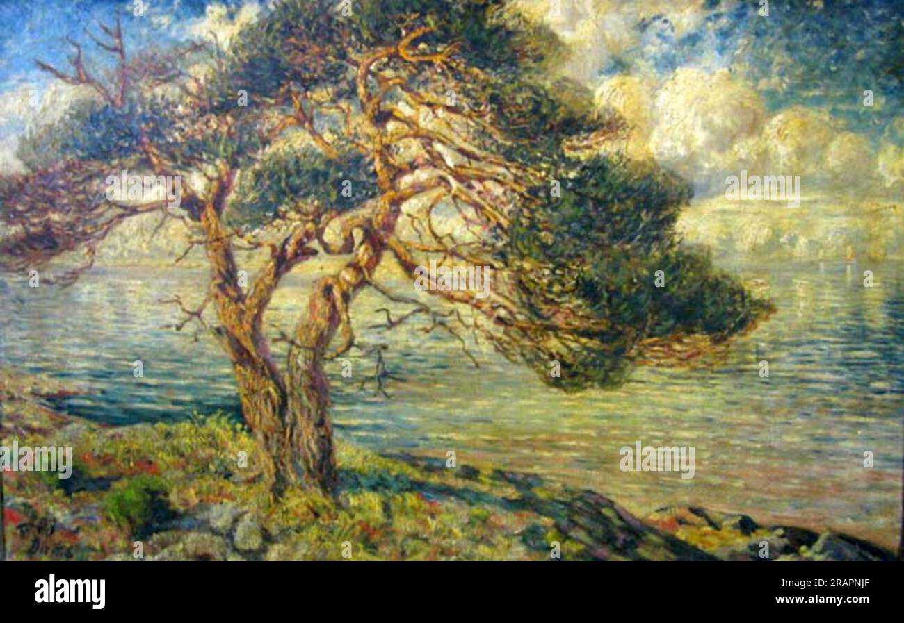 Pin au bord de la mer by Karl Edvard Diriks Stock Photo - Alamy