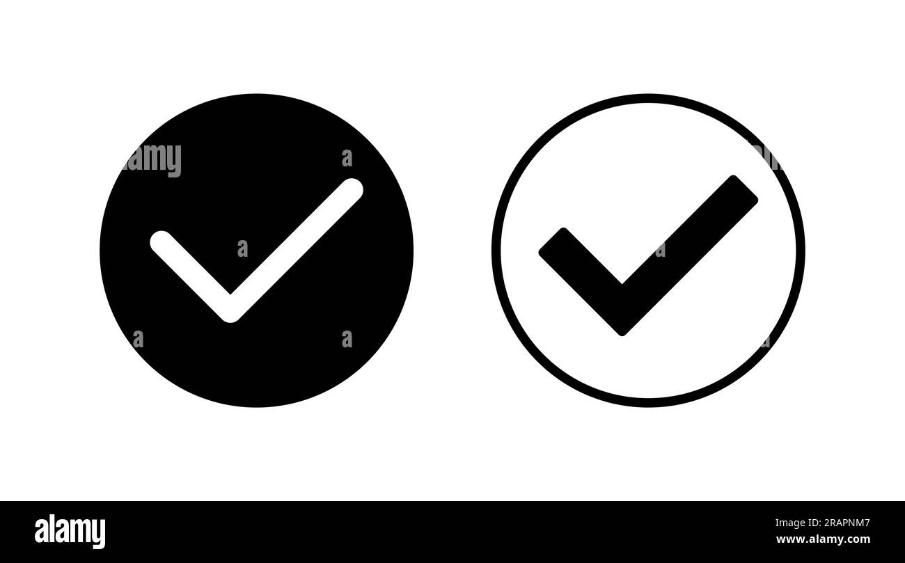 check icon vector. check mark icon. check list button icon Stock Vector Image & Art - Alamy