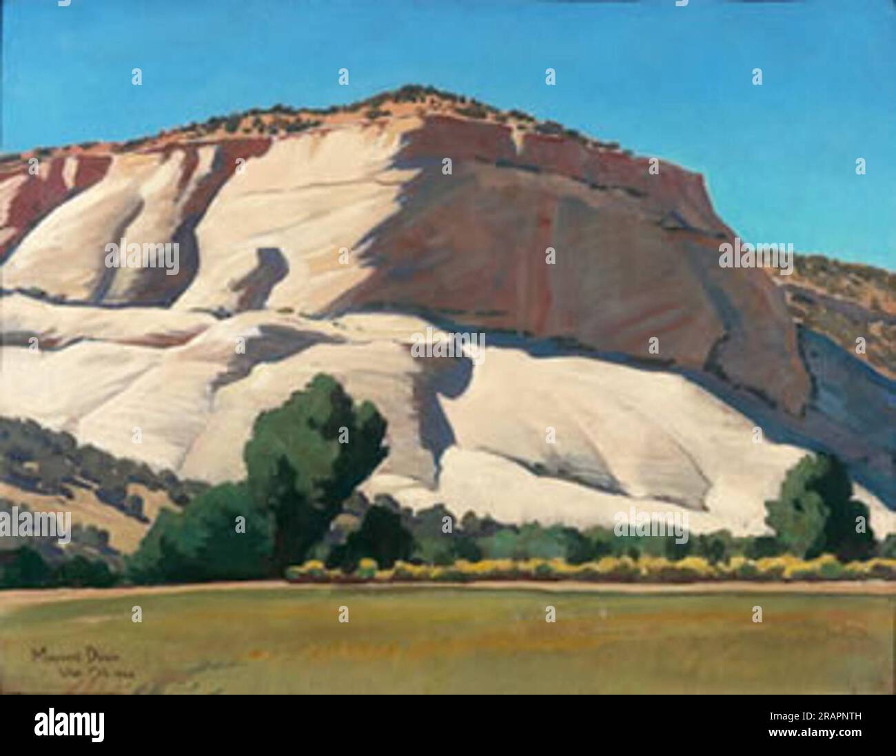 White Butte, Utah by Maynard Dixon Stock Photo - Alamy