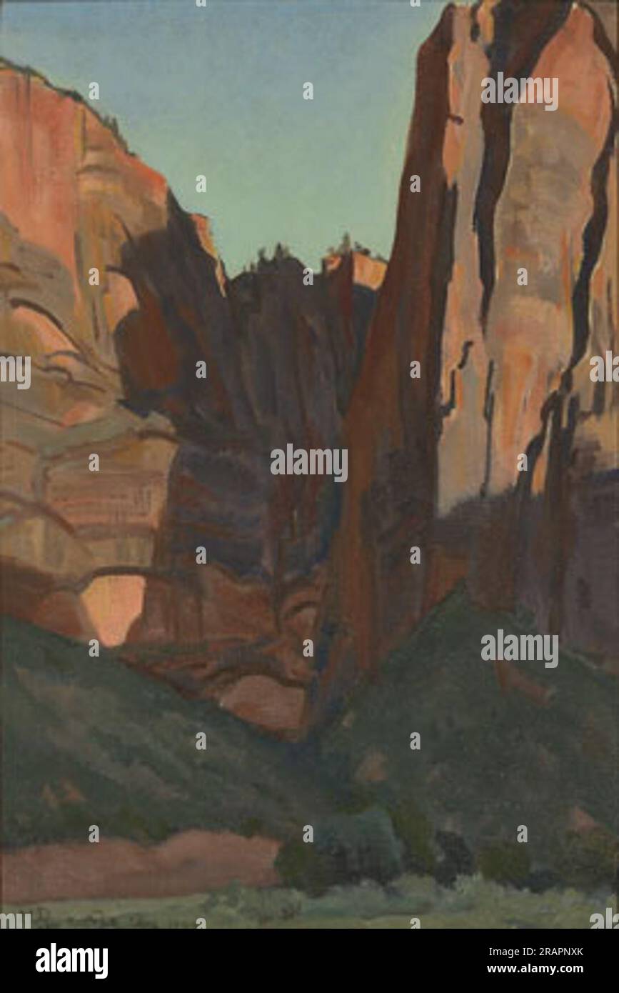 Notch in the Wall, Zion National Park, August 1933 1933 by Maynard ...