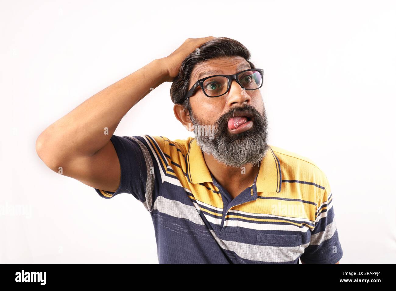 Man with distorted face hi-res stock photography and images - Alamy