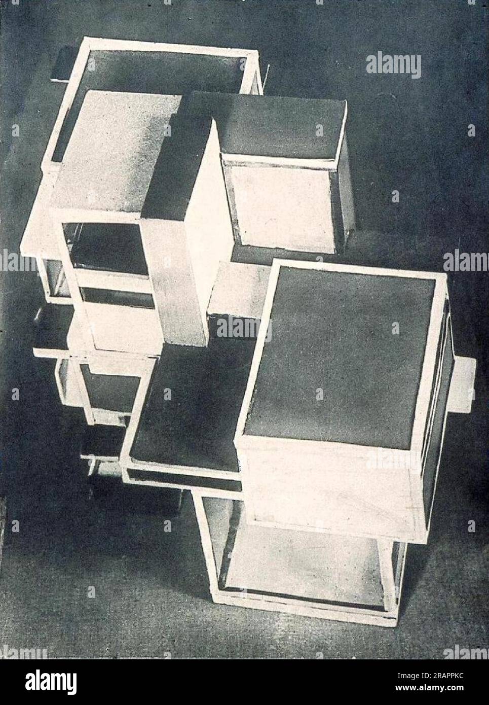 Model of artist's house 1923; Germany by Theo van Doesburg Stock Photo ...
